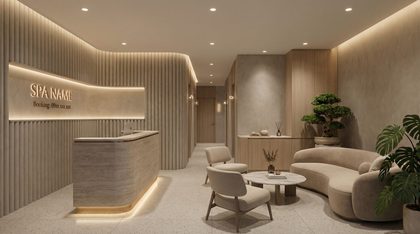 Thi Công Spa tại Long An/Tiền Giang Trọn Gói ️